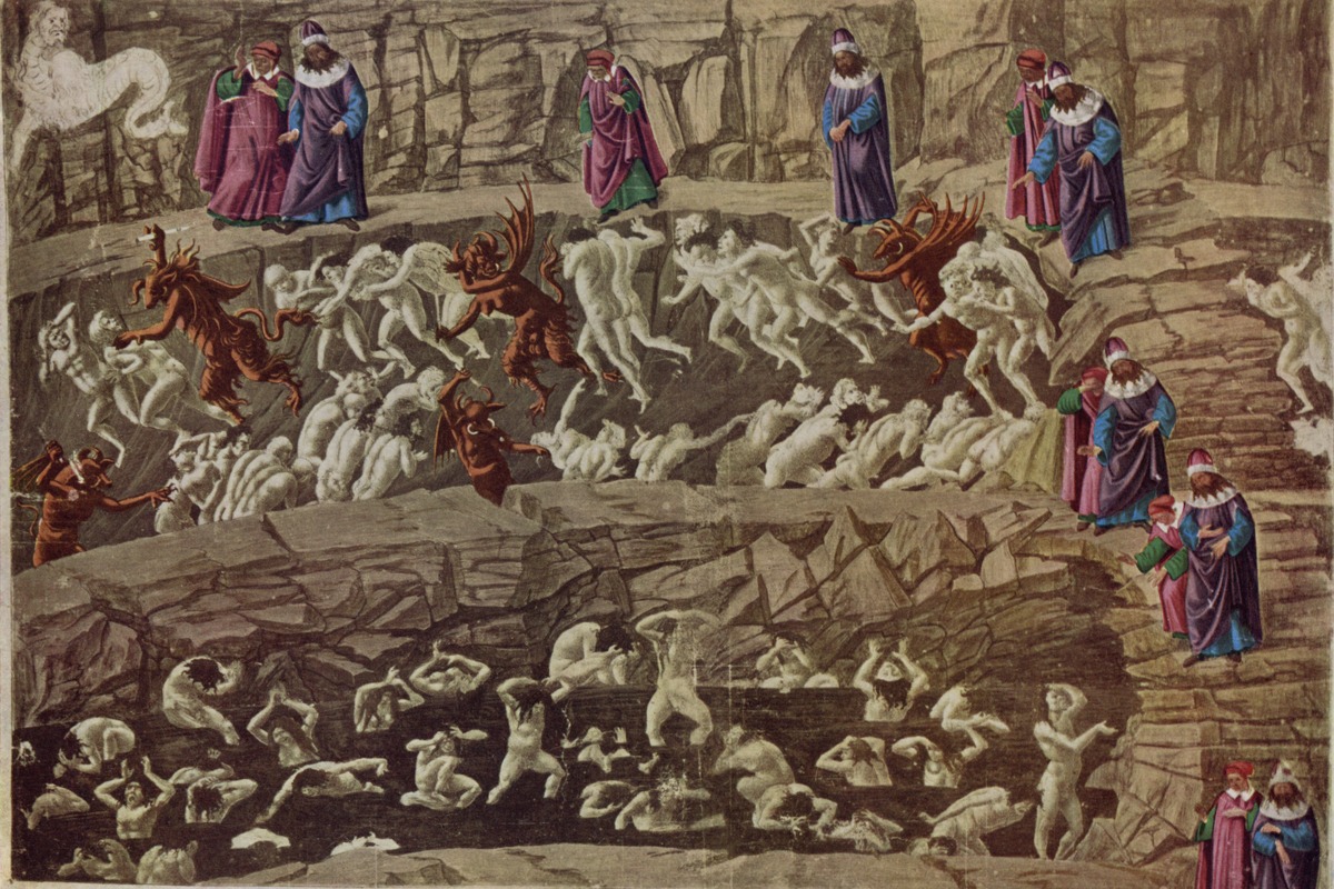 Sandro Botticelli - Illustration to Dante's Divine Comedy - Paper or ...